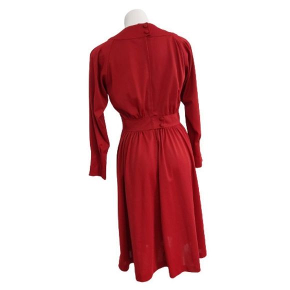 Vintage | Dresses | Vintagehomemade Red Conservative Handmaids Tale ...
